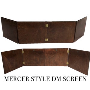Mercer Style Wood DM Gaming Screen for Dungeons and Dragons Dnd RPG - Etsy