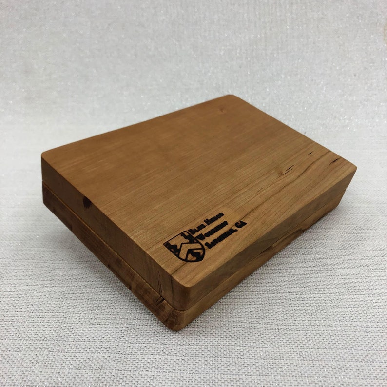 Cherry Hard Wood Dice Box With Dice Rolling Tray Lid - Etsy
