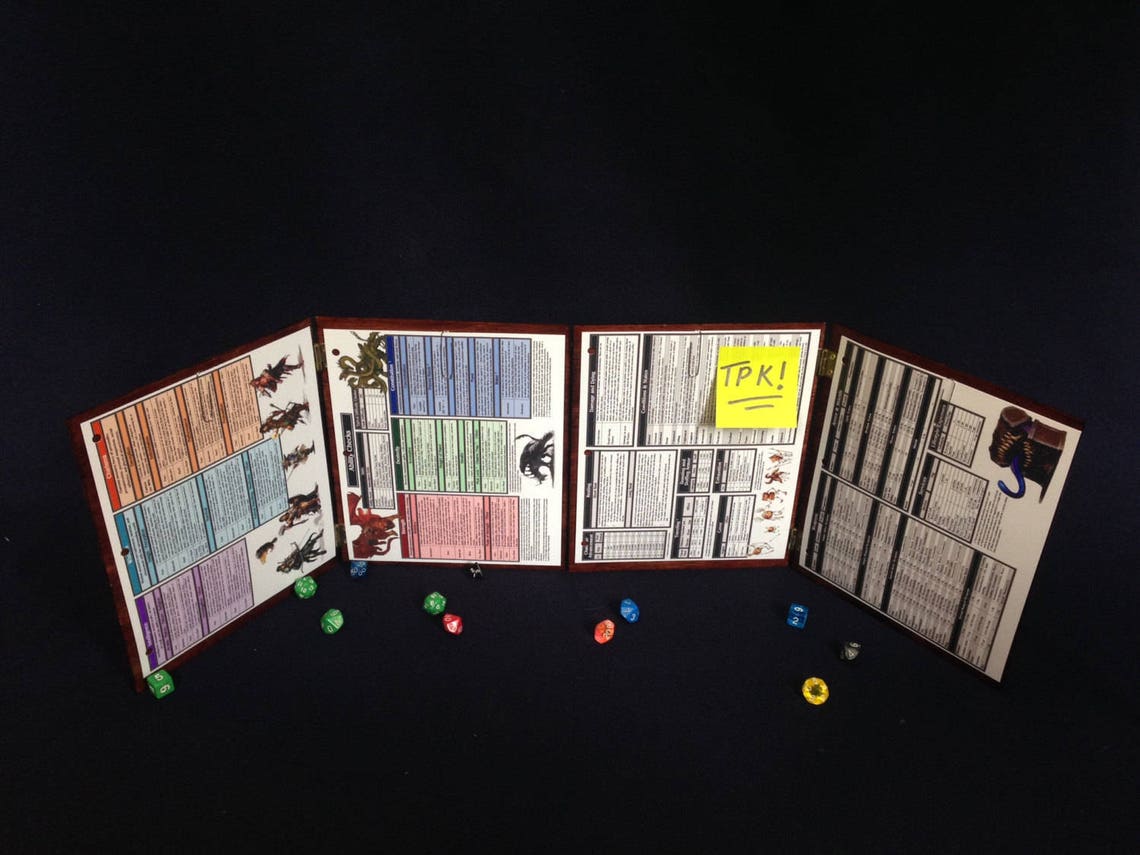 Pre-order Polished Wood DM Screen dungeon Master for - Etsy