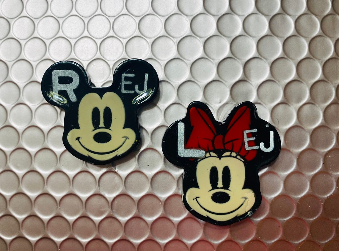 Mickey Mouse and Minnie Mouse X-ray markers with initials | Etsy