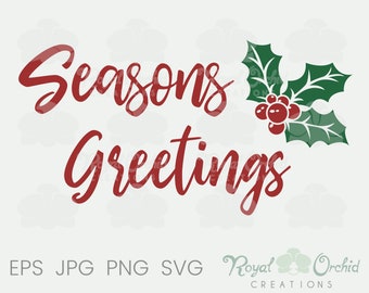 Holly Decorative Holly SVG Files for Silhouette Cameo and - Etsy UK