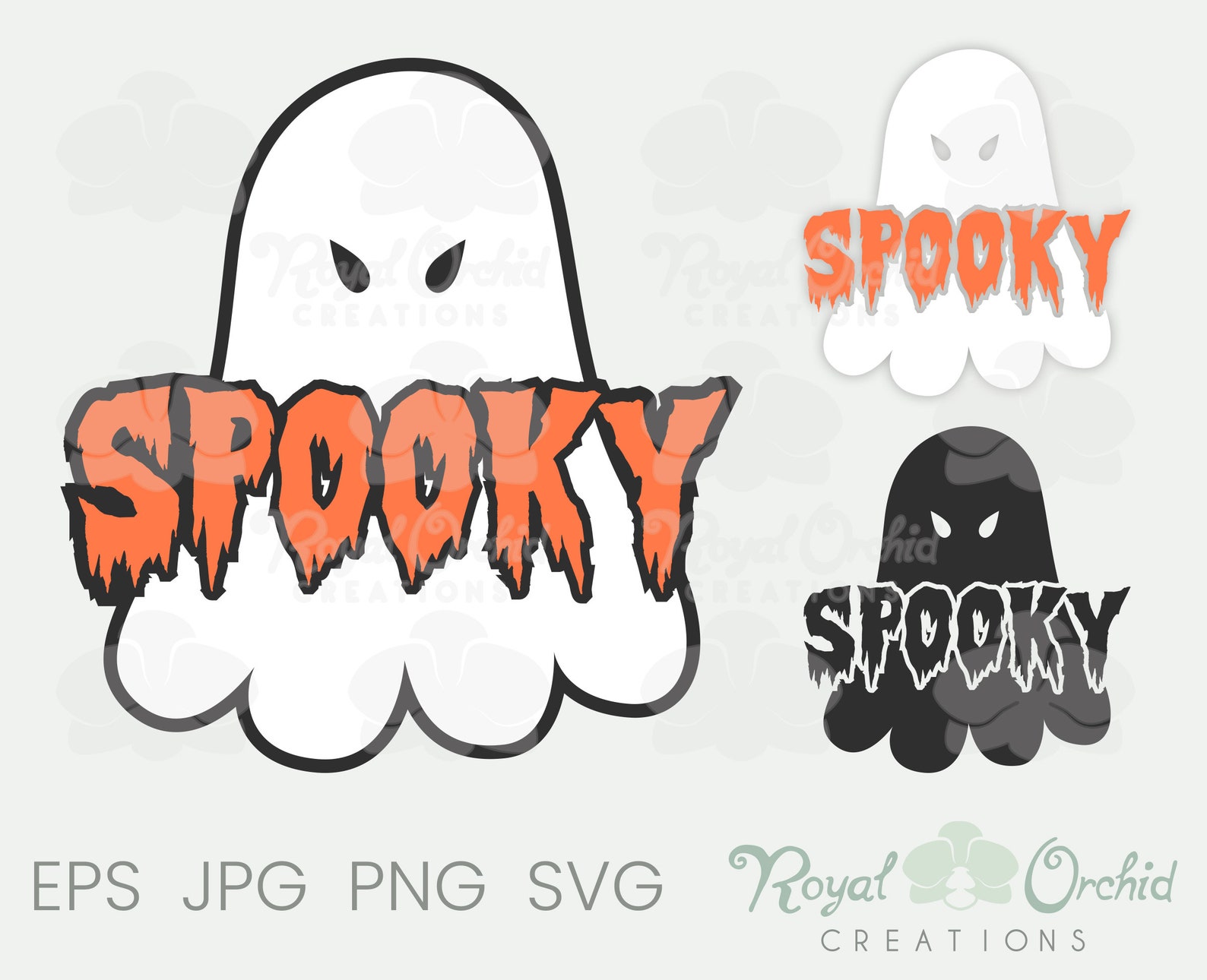 Spooky Retro Ghost, SVG Files for Cricut, Silhouette - Etsy