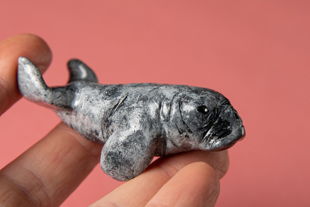 Dugong Animal Spirit Polymer Clay Animal OOAK Figurine, Talisman, Totem ...