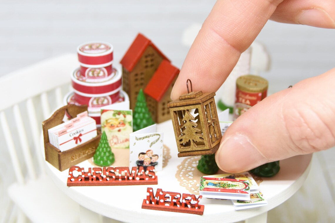 Christmas Miniatures SET (1:12 Scale) - Etsy