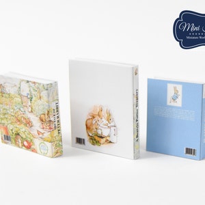 Miniature Books SET - Fairy Tales Beatrix Potter- Handmade Dollhouse 1: ...