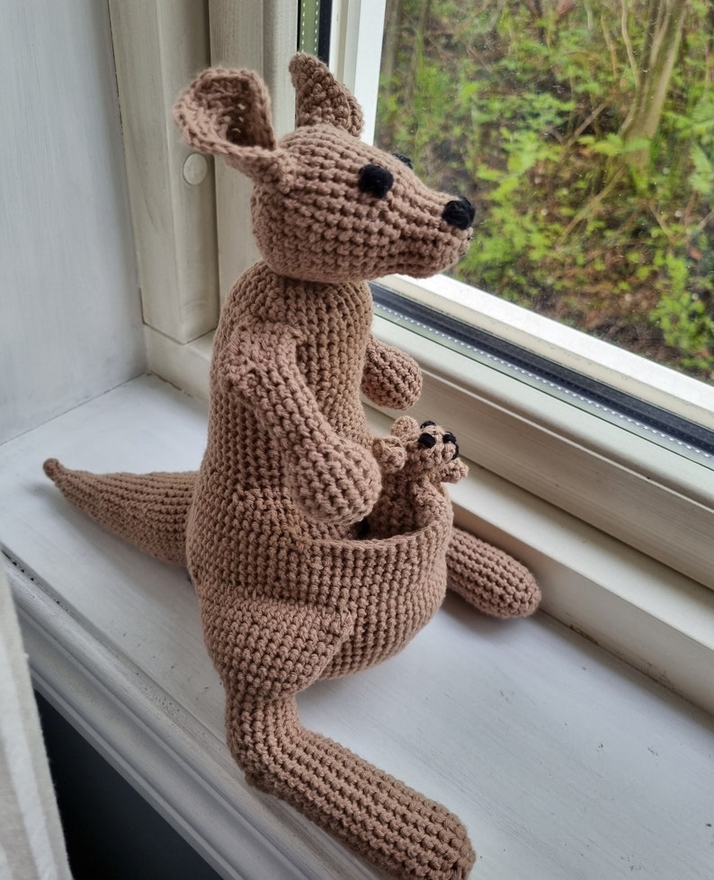 Kangaroo CROCHET PATTERN - Kylie the Kangaroo and Joey Pattern - Pdf ...