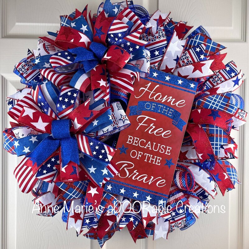 Veterans Day Wreath - Etsy