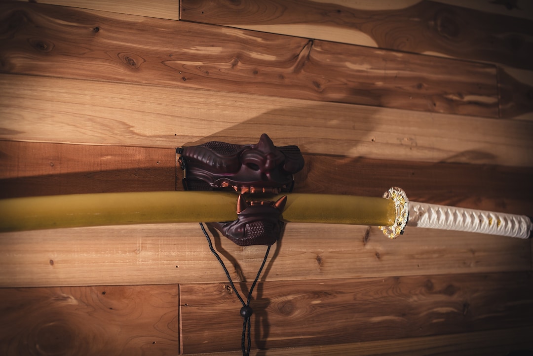 Wearable Oni Mask Katana Display - Etsy