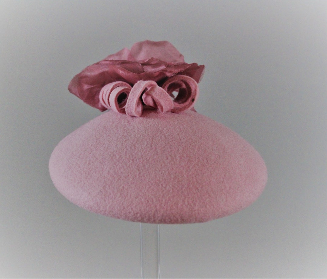 Dusky Pink Button Hat - Etsy