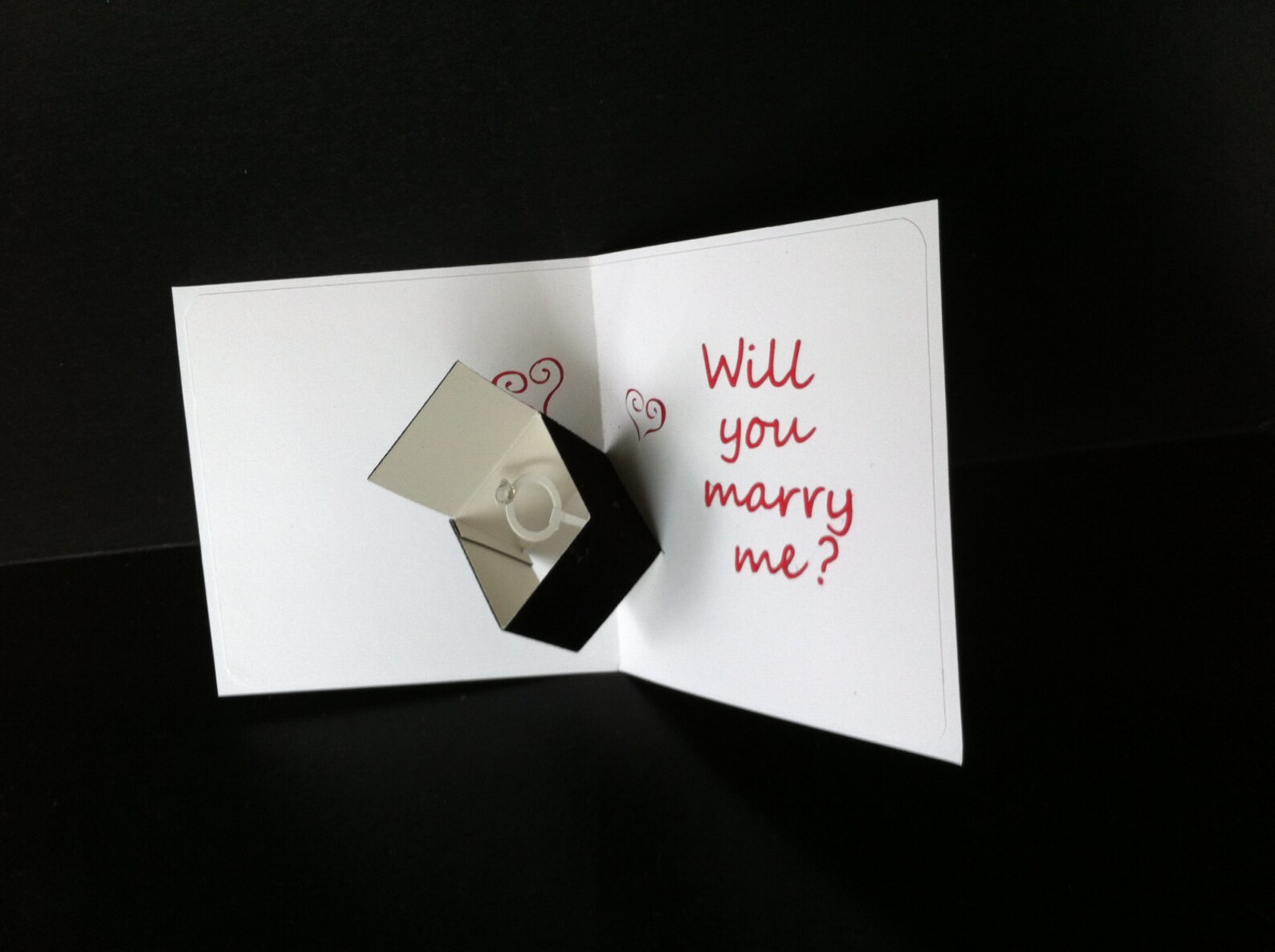 Ring in a Box Pop up Proposal Card - Etsy