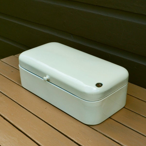 Enamelware Bread Box - Etsy