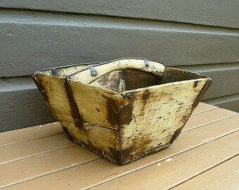 Antique Primitive Chinese Rice Grain Gathering Basket - Etsy