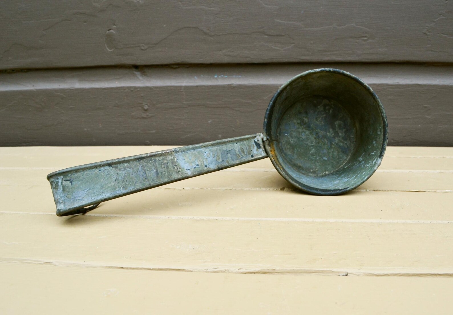 Tin Ladle, Antique Tinware Ladle, Tin Metal Scoop, Old Tin Scoop - Etsy