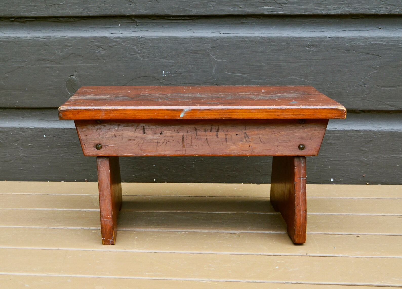 Farmhouse Step Stool Vintage Country Pine Stool Cricket | Etsy