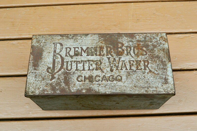 Cracker Tin Box Antique Bremner Bros Biscuit Company Tin | Etsy