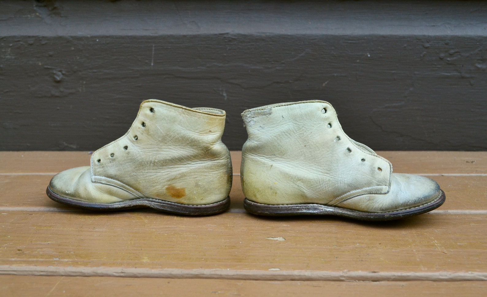 Old Leather Child's Shoes Vintage Baby Shoes Little | Etsy