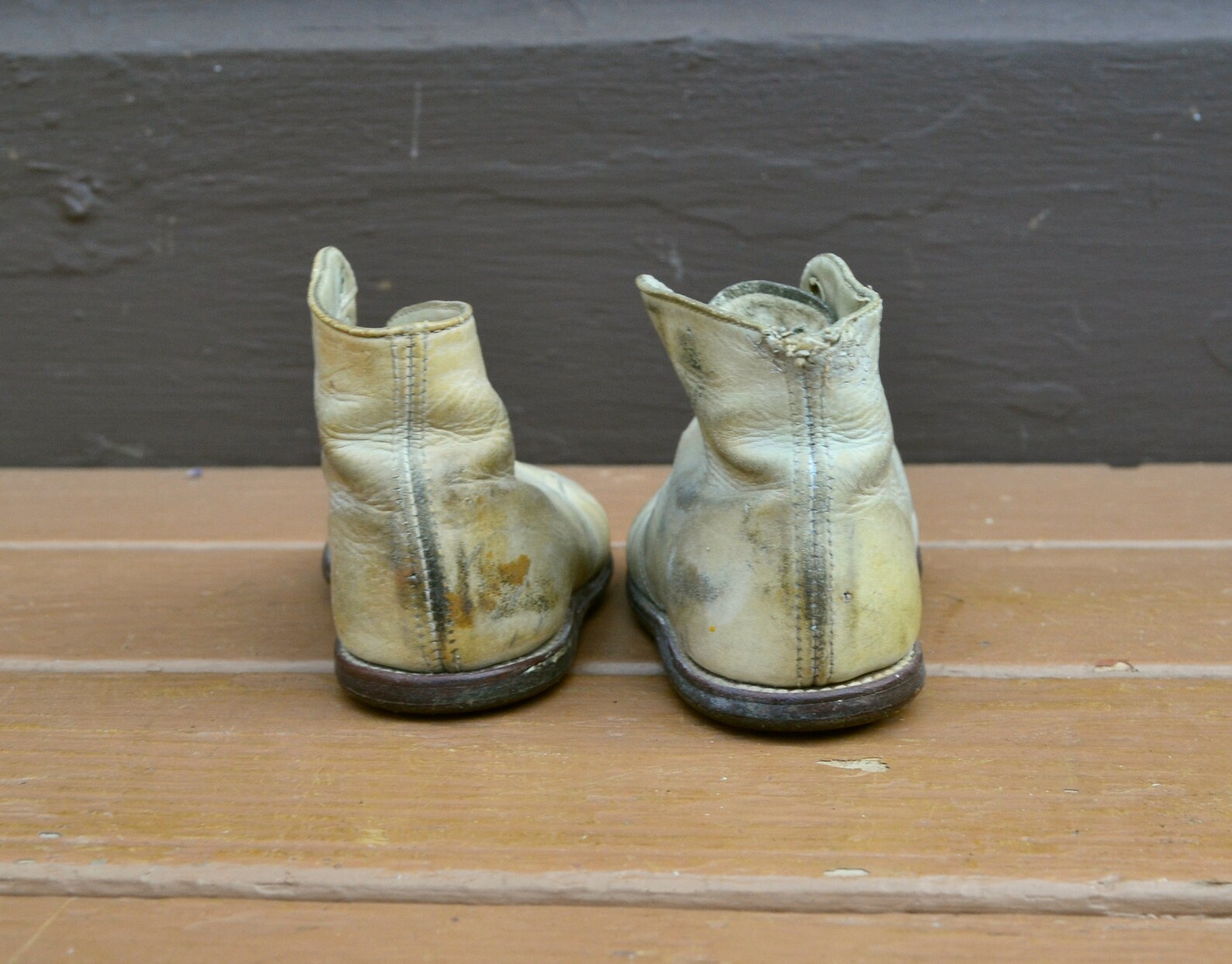 Old Leather Child's Shoes Vintage Baby Shoes Little | Etsy