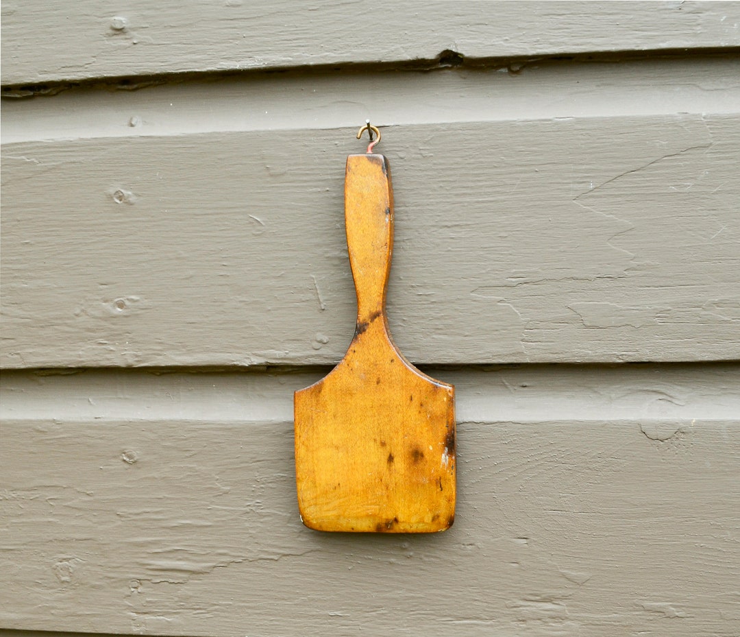Antique Wood Dough Scraper, Wooden Scraper, Primitive Hand Carved Wood ...