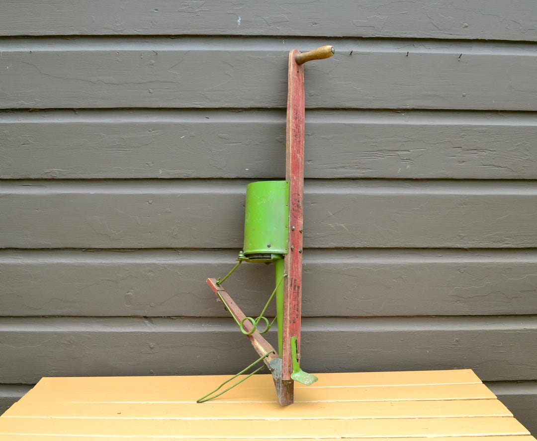 Antique Acme Corn Seeder, Old Farm Tool, Acme Rotary Automatic Seeder ...