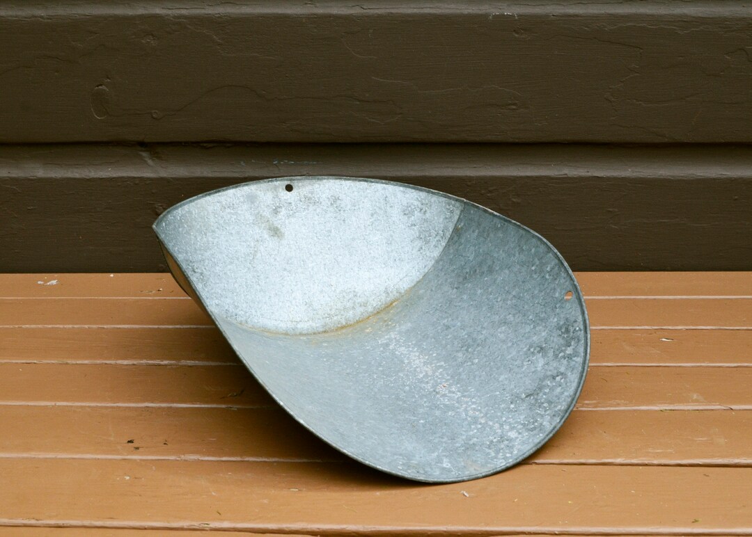 Galvanized Hanging Scale Bin, Vintage Large Metal Scale Pan - Etsy