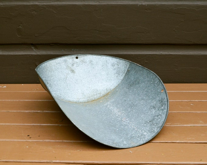 Galvanized Hanging Scale Bin, Vintage Large Metal Scale Pan - Etsy