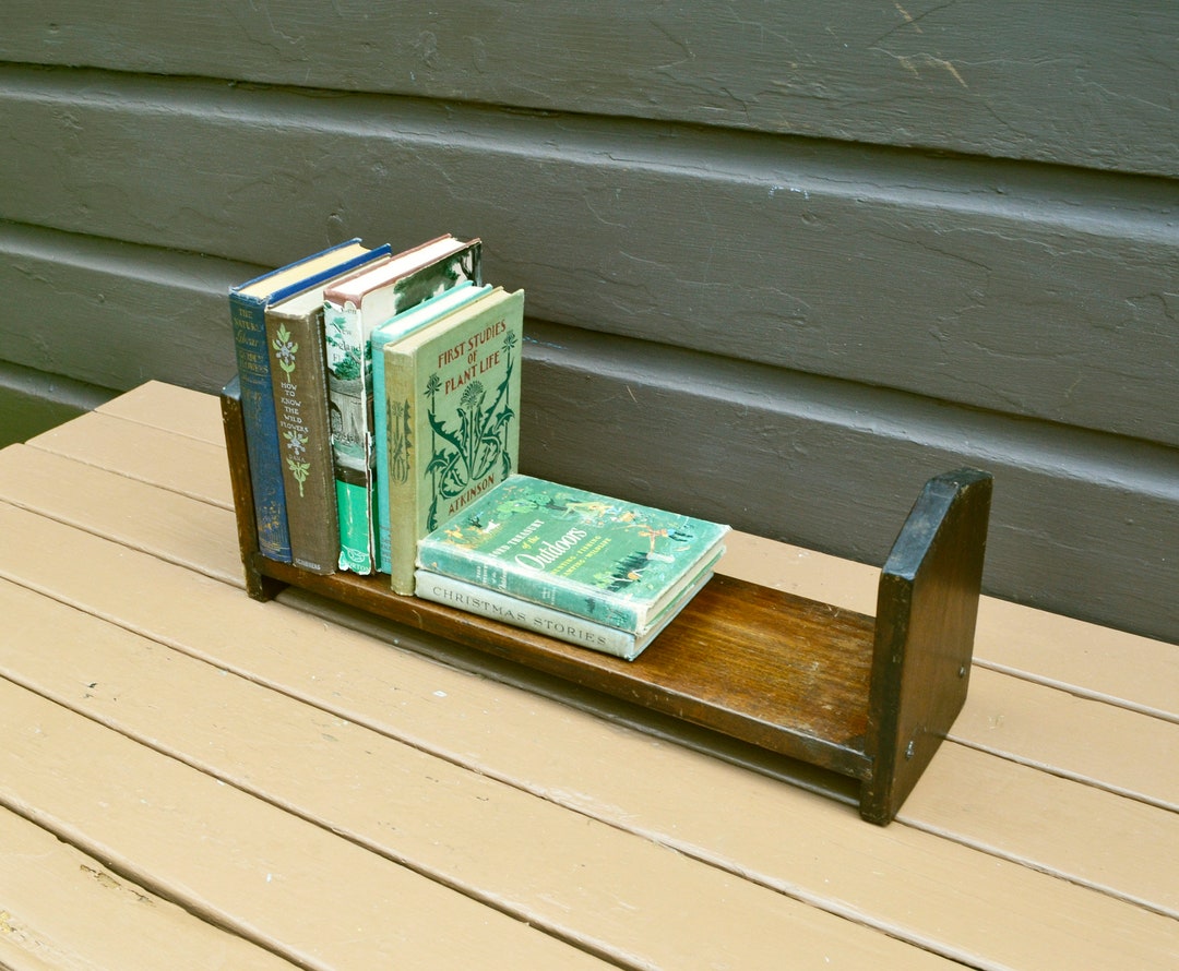 Book Rack, Wooden Book Holder, Vintage Book Stand - Etsy
