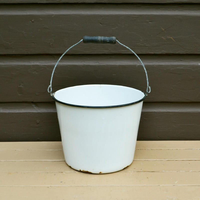 Enamel Bucket - Etsy