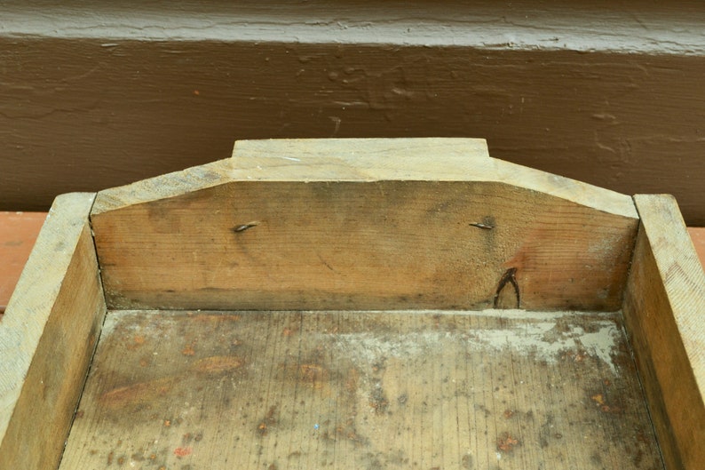 Antique Wooden Work Box, Old Barn Box, Tray Box, Farm Table Box, - Etsy