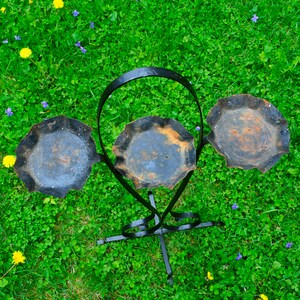 Wrought Iron Plant Stand, Beautiful Vintage Flower Stand, Rustic Metal ...