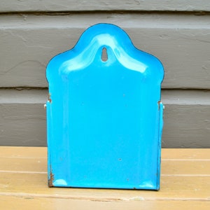Enamel Salt Box, Blue Enamel Salt, Antique Enamel Salt Keeper, Danish ...