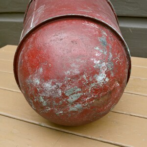 Galvanized FIRE Bucket, Antique Fire Pail, Round Bottom Fire Pail, Sand ...