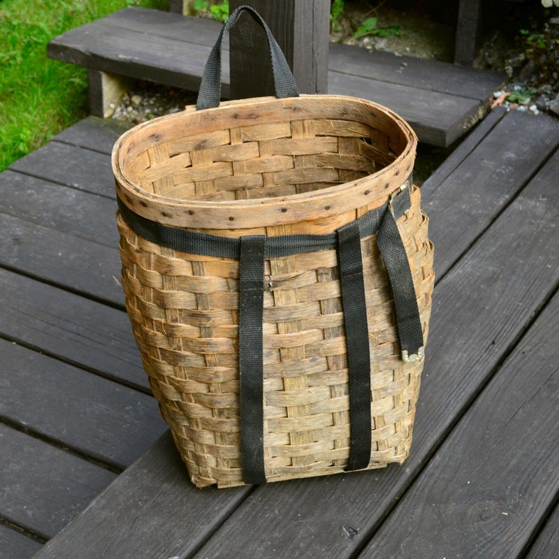 Basket Backpack - Etsy