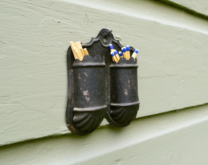 Tinware Match Safe, Vintage Tin Stick Match Pockets, Tin Match Holder ...