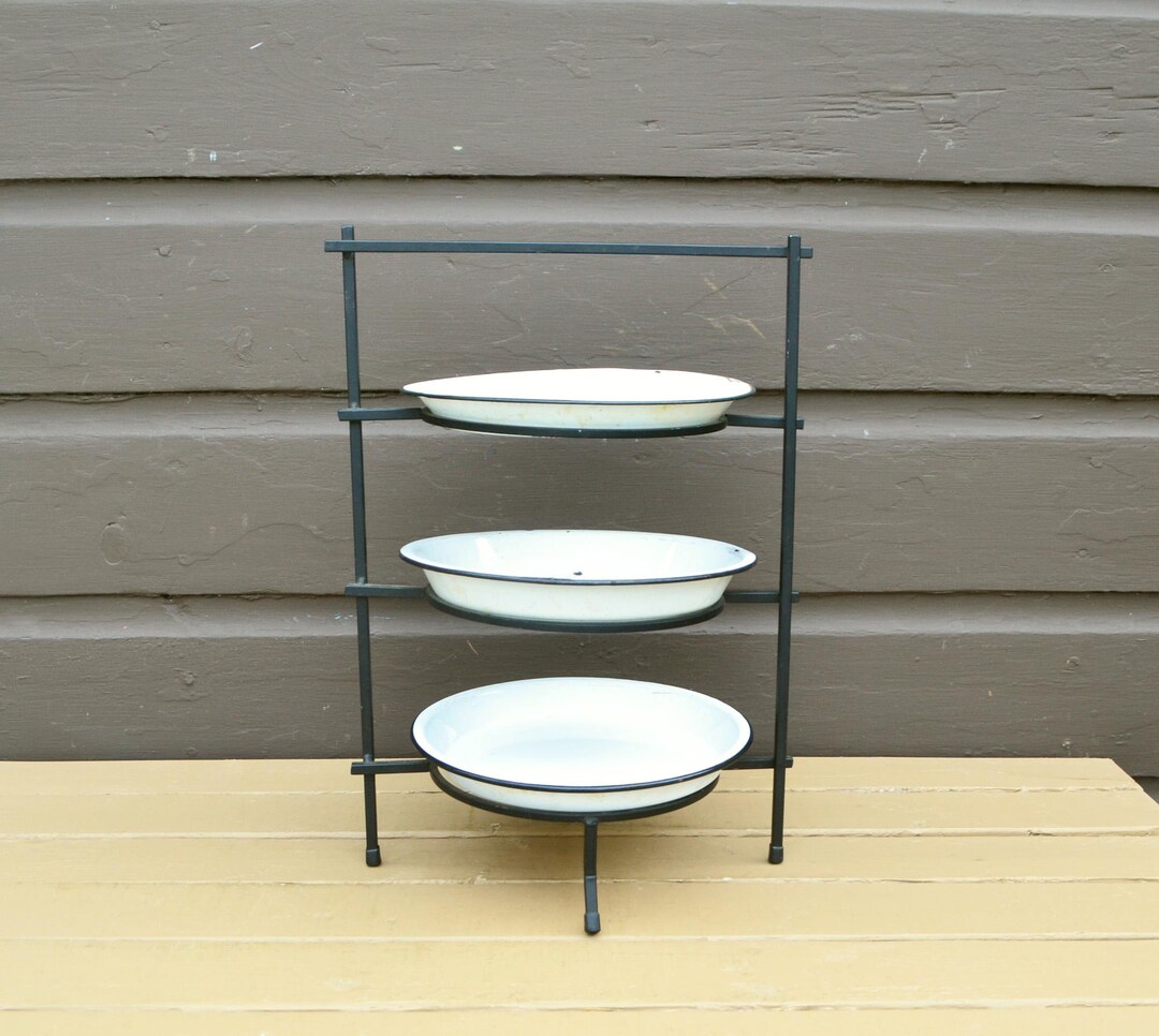 Iron Pie Rack, Vintage Pie Stand, 3 Tier Pie Stand, Pie Display Rack ...
