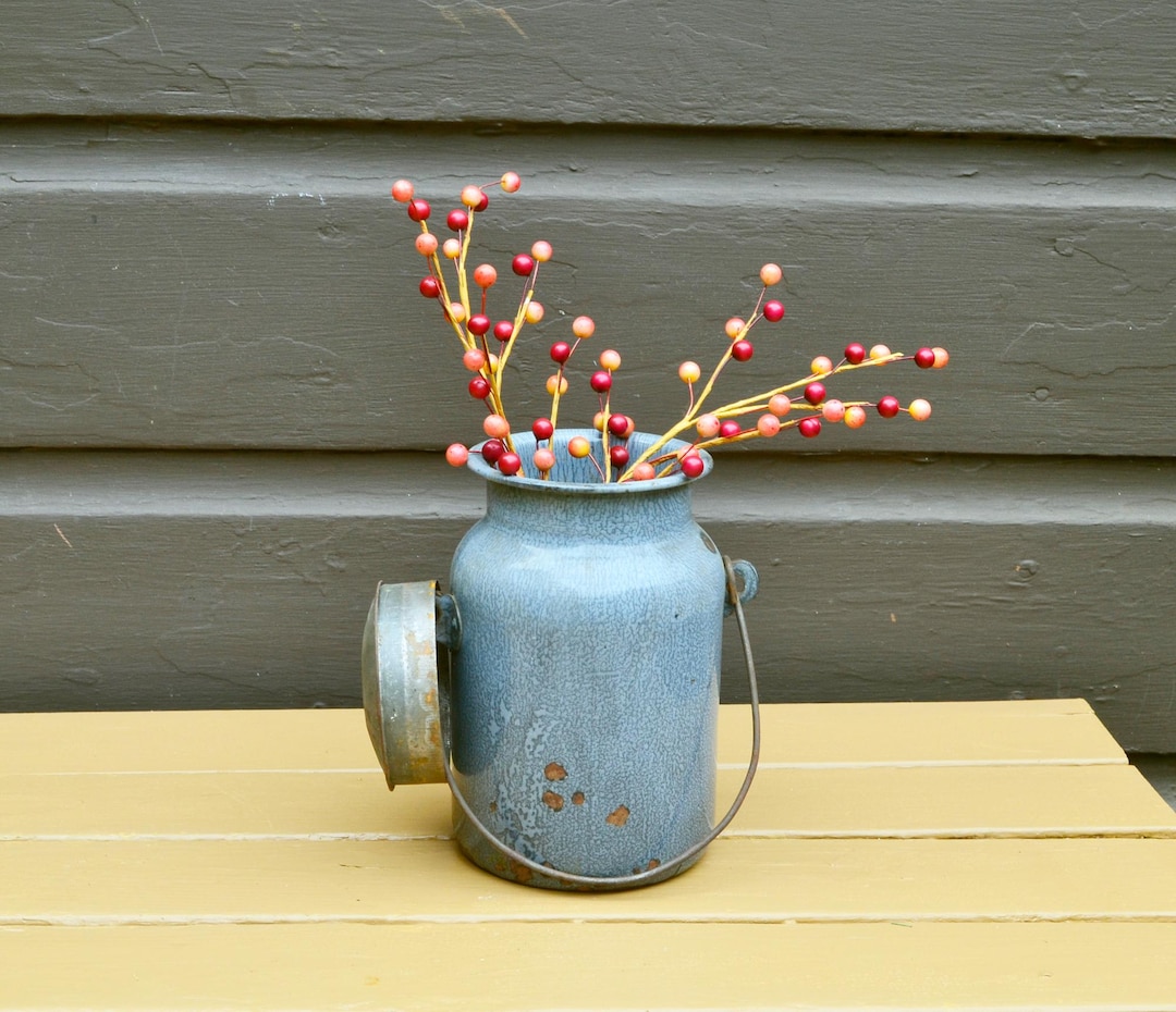Enamel Soup Can, Old Gray Billy Can, Vintage Enamel Jug - Etsy