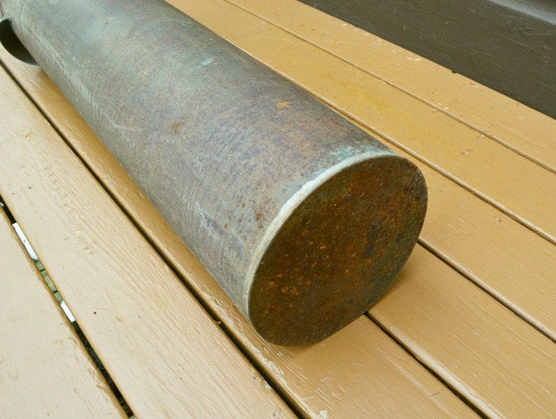 Tin Map Tube Vintage Blueprint Case Metal Map Case | Etsy