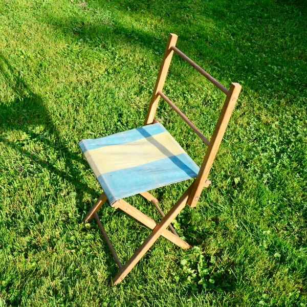 Vintage Camp Chair - Etsy