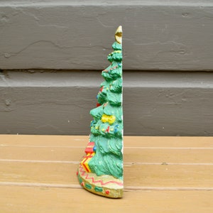 Cast Iron Christmas Tree Door Stop, Vintage Christmas Tree Doorstop - Etsy