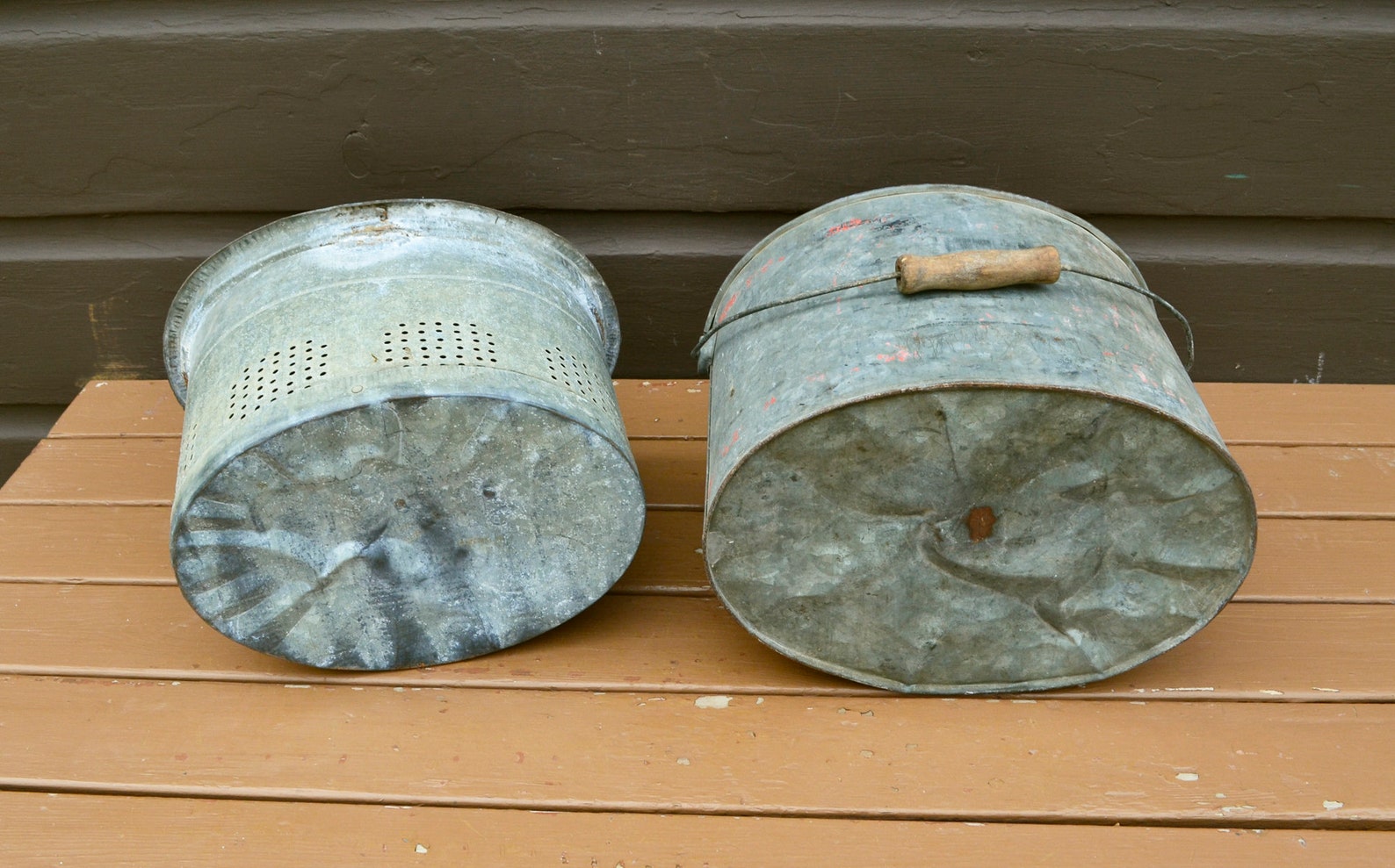 Galvanized Minnow Bucket Vintage Oval Bait Bucket Large Bait | Etsy