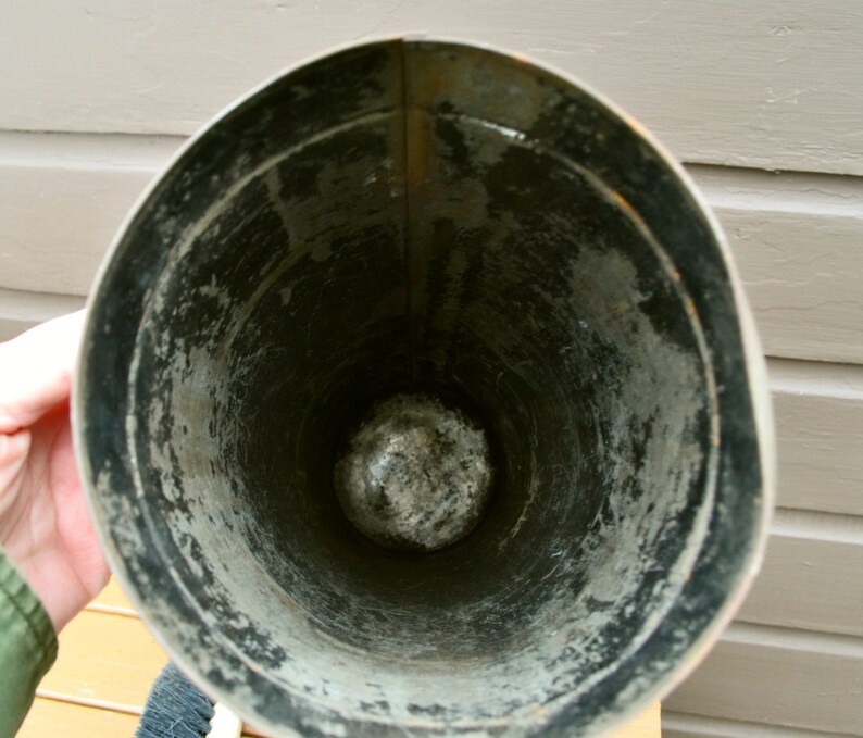 Tin Map Tube Vintage Blueprint Case Metal Map Case | Etsy