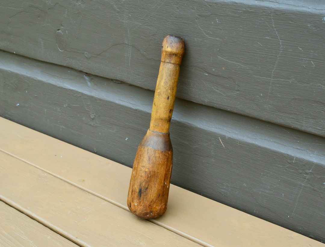 Antique Bowl Masher, Wooden Kitchen Masher, Rustic Wooden Masher - Etsy