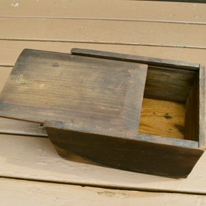 Antique Candle Box, Primitive Candle Box, Slide Top Box - Etsy