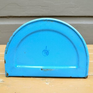 Enamel Salt Box, Blue Enamel Salt, Antique Enamel Salt Keeper, Danish ...