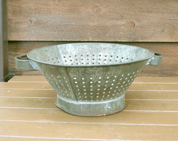 Tinware Colander, Vintage Kreamer Tin Strainer - Etsy