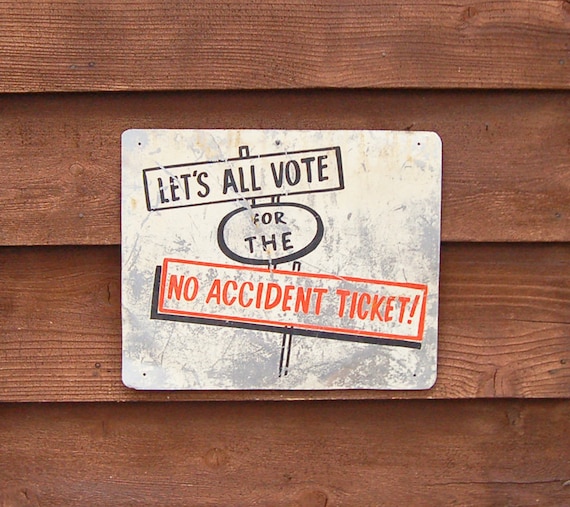 Vintage Voting Sign Aluminum Political Sign Fun Election Art | Etsy