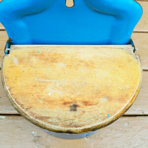 Enamel Salt Box, Blue Enamel Salt, Antique Enamel Salt Keeper, Danish ...