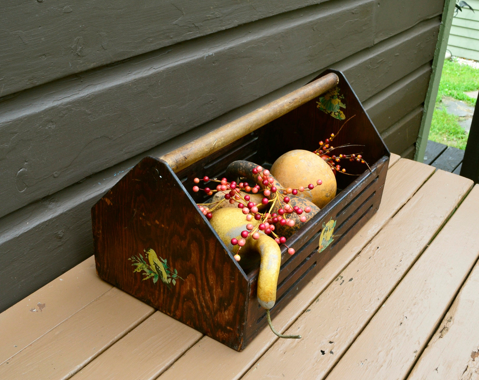 Wooden Work Box, Vintage Crib Tote Box, Farm Table Box - Etsy