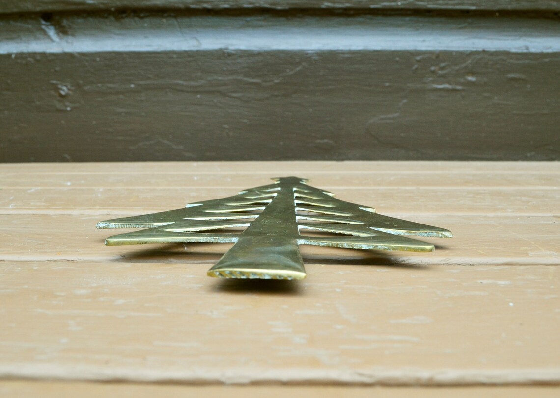 Brass Evergreen Trivet Vintage Pine Tree Trivet Christmas - Etsy