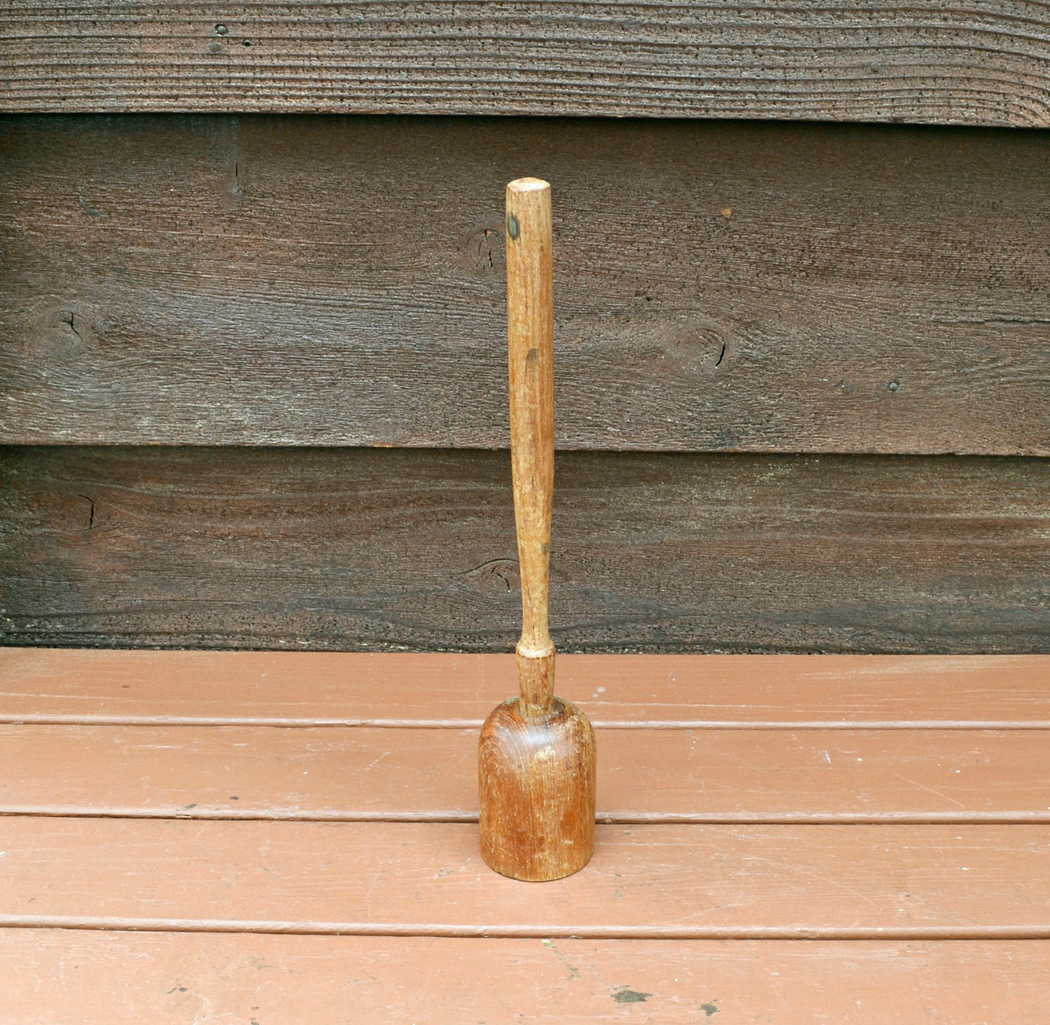 Antique Masher Wooden Kitchen Masher Carved Wooden Flat - Etsy