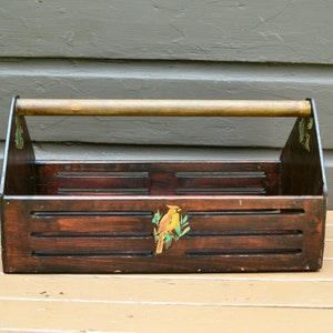 Wooden Work Box, Vintage Crib Tote Box, Farm Table Box - Etsy